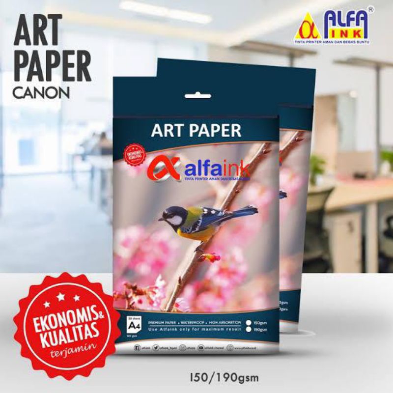 Jual Alfa Ink Art Paper A4 190gsm | Shopee Indonesia