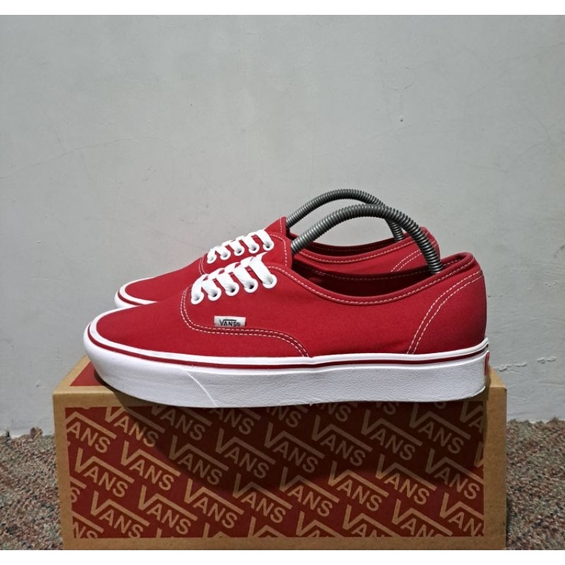 Jual Vans authentic red comfycush Original | Shopee Indonesia