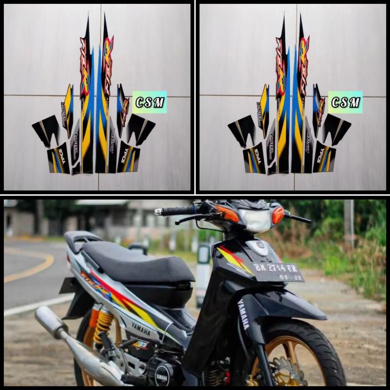 Jual STIKER STRIPING LIS LES POLET PLAT PLISIR BODY MOTOR YAMAHA F1ZR ...