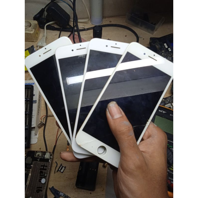 Jual LCD iPhone 7, 7G copotan Fungsi Aman, Retak & shadow atau bayang ...