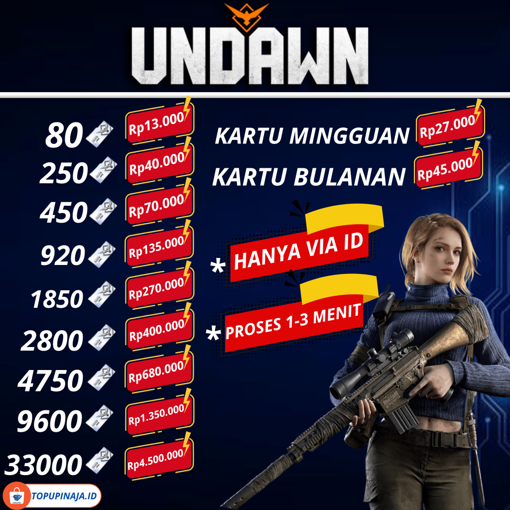 Jual Garena Undawn Rc Via ID Proses Instant Nominal Sultan Topupinaja ...