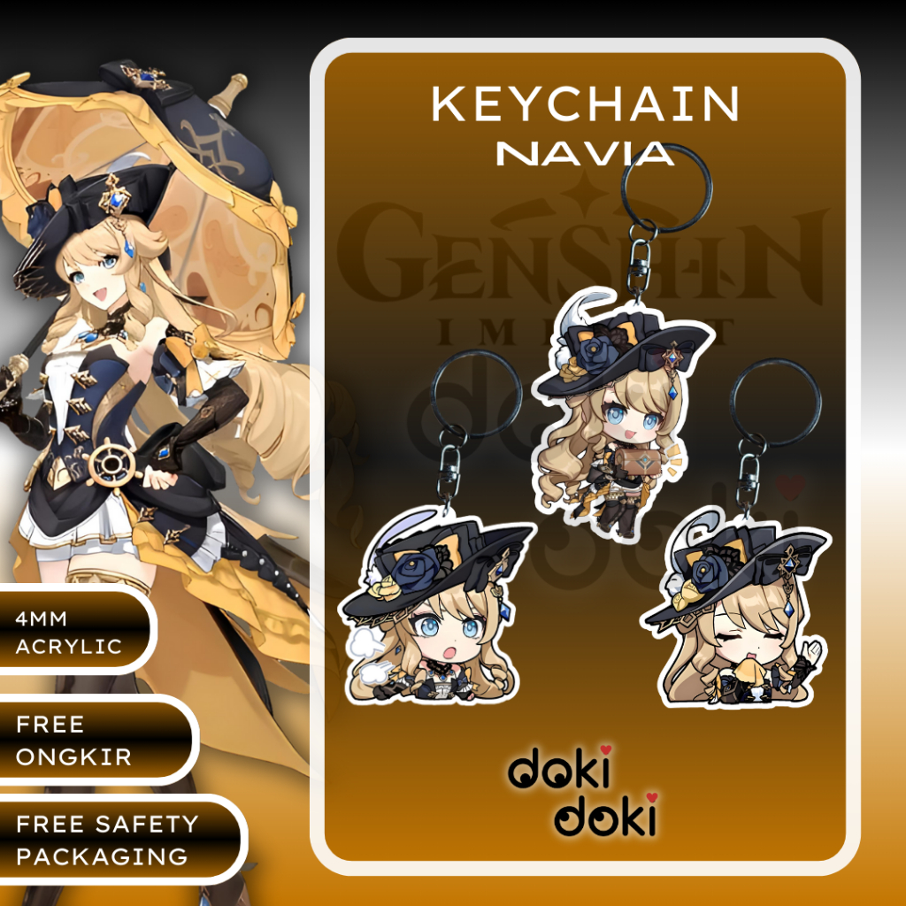 Jual GANTUNGAN KUNCI KEYCHAIN NAVIA GENSHIN IMPACT | Shopee Indonesia