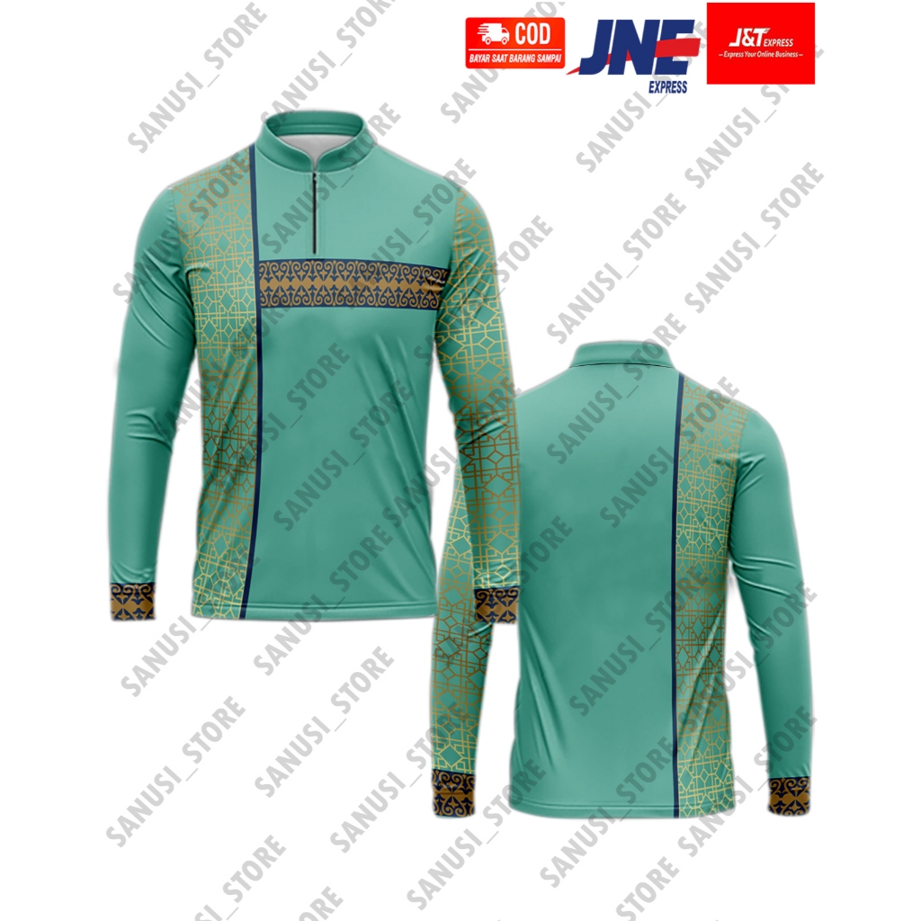 Jual Baju Muslim Koko Full Printing Sublim - Banyak Varian Kerah dan ...