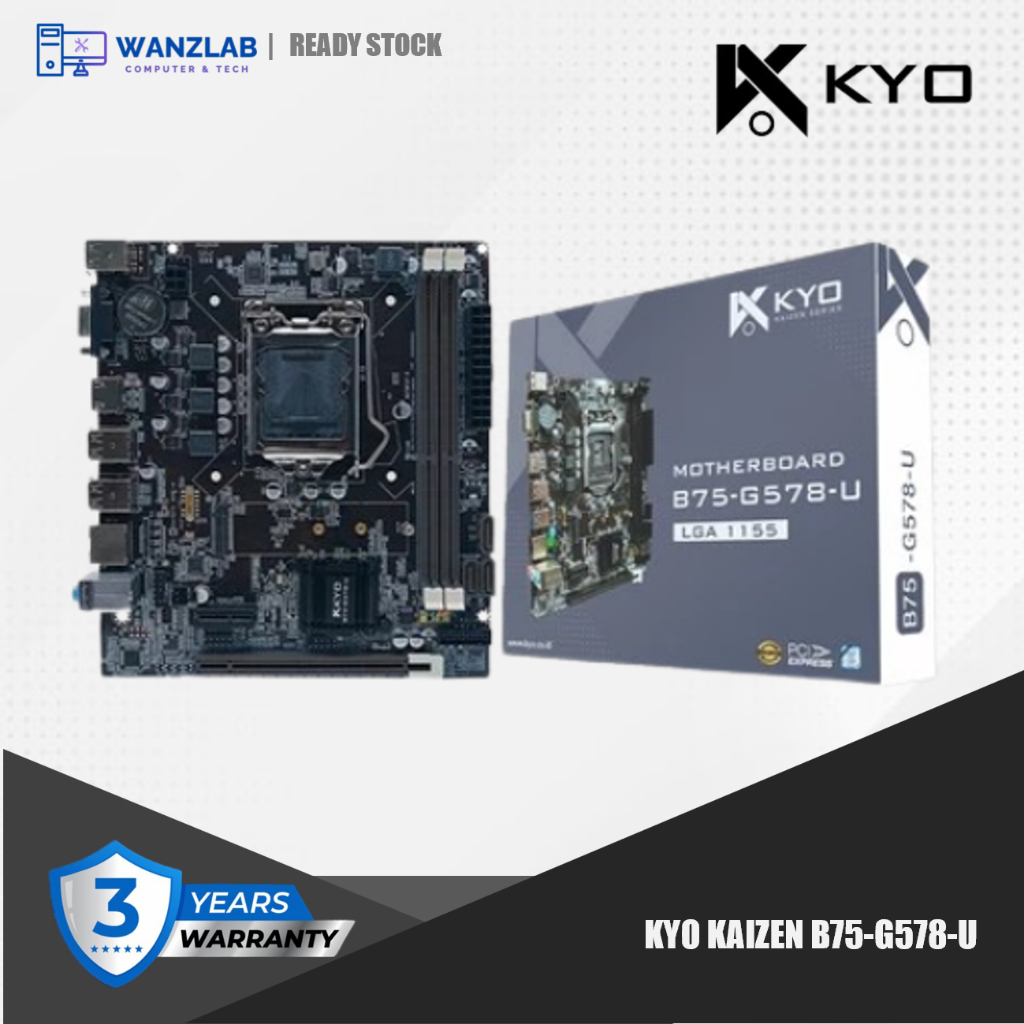 Jual Motherboard - KYO KAIZEN B75 (LGA 1155, B75, DDR3, M.2 NVMe) | Shopee Indonesia