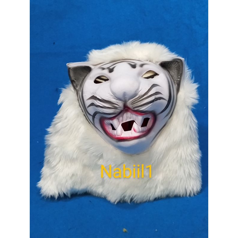 Jual topeng harimau bulu putih | Shopee Indonesia