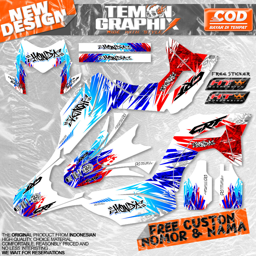 Jual Decal Honda Crf 150 L Supermoto Surex Stiker Crf Hologram Premium ...