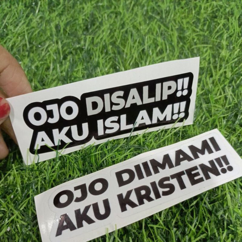 Jual STICKER OJO DIIMAMI AKU ISLAM OJO DISALIB STIKER KATA KATA HELM ...