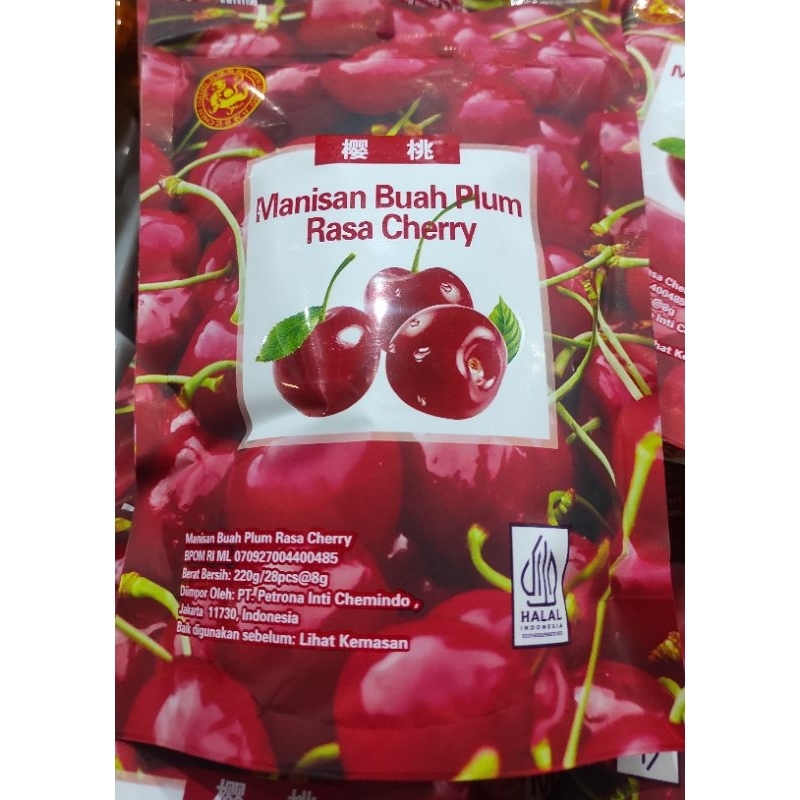Jual Chen Liang Ji Manisan buah plum rasa cherry cemilan permen manisan ...