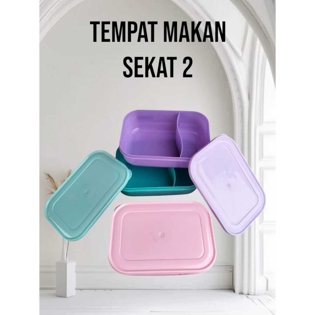 Jual Tepak Makan Plastik Sekat Tepak Bekal Sekolah dan Kerja | Shopee ...