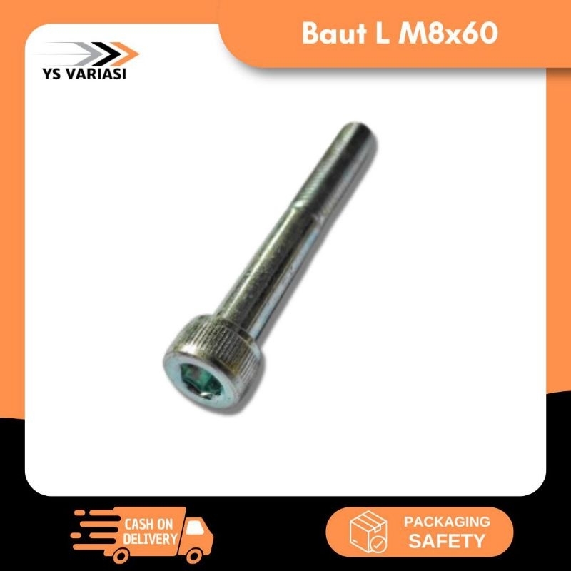 Jual Baut L M8 x 60 Putih Galvanis | Shopee Indonesia
