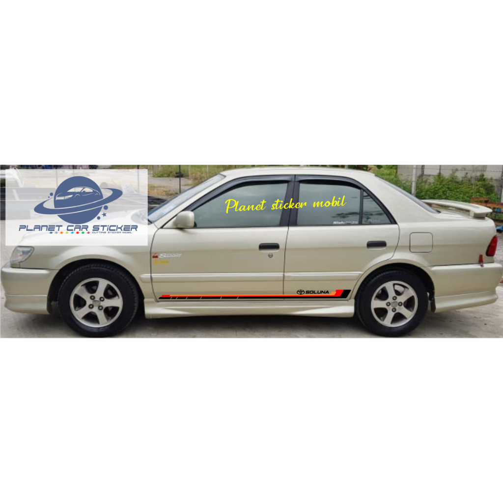 Jual Sticker soluna stiker soluna list minimalist body mobil toyota ...