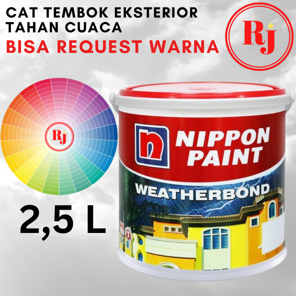 Jual [PART 2] CAT TEMBOK EKSTERRIOR WEATHERBOND NIPPON PAINT 2,5 LITER ...