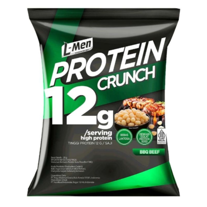 Jual L-Men Protein Crunch BBQ Beef 20 g | Shopee Indonesia