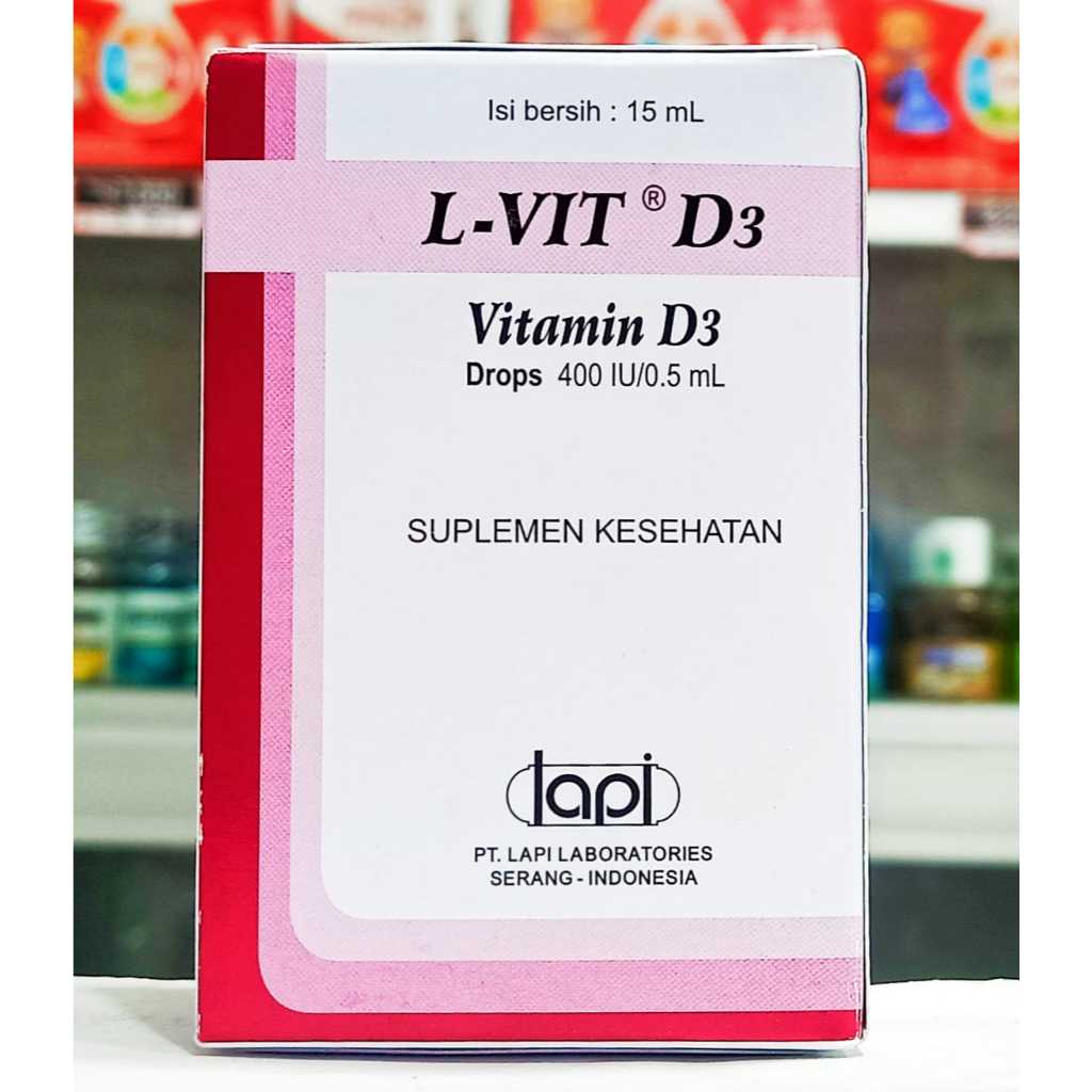 Jual 𝐋-𝐕𝐈𝐓 𝐃𝟑 Drops 400IU 𝐒𝐢𝐫𝐮𝐩 𝟏𝟓𝐌𝐋 - Suplemen Vitamin D3 Untuk Bayi, Anak dan Dewasa | Shopee ...