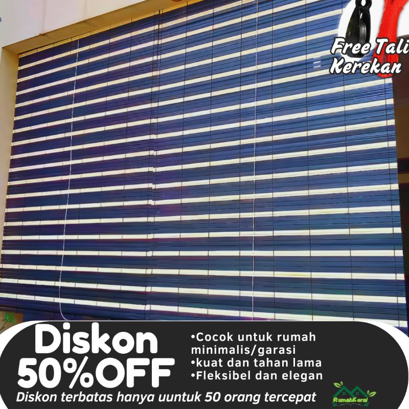 Jual Kerey Outdoor Premium Bahan Kayu PVC Ukuran 3m×2m | Shopee Indonesia
