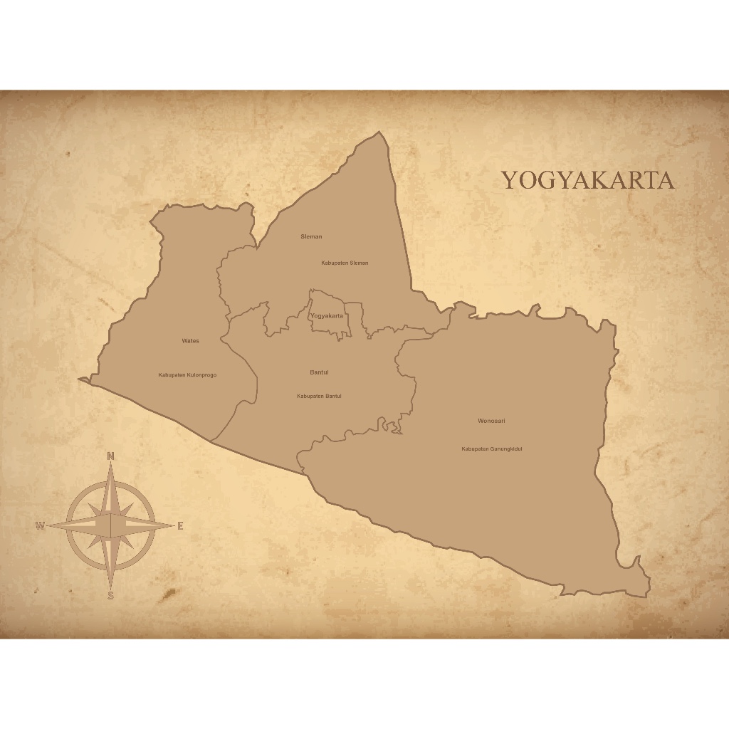 Jual Wall Decor Peta Yogyakarta Poster Kayu Map Pajangan Rumah Pulau ...