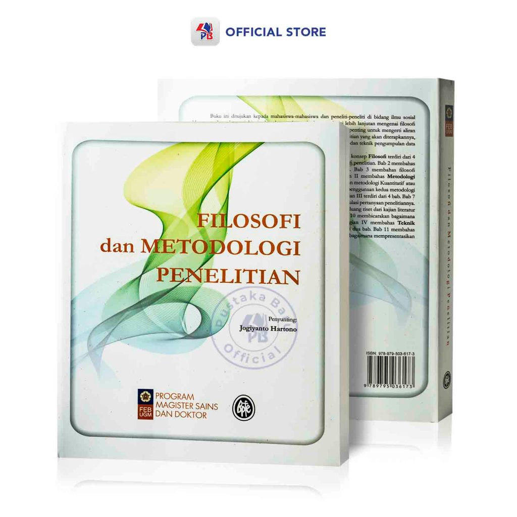 Jual Buku Filosofi dan Metodologi Penelitian – Jogiyanto Hartono / BPFE ...