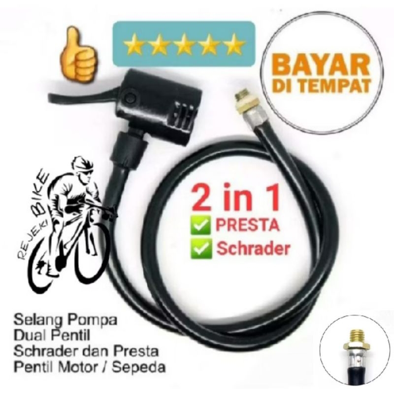 Jual SELANG POMPA SEPEDA COP PRESTA DAN AV | Shopee Indonesia