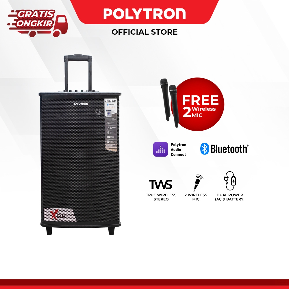 Jual POLYTRON Speaker Aktif Portable PAS PRO12F7 | Shopee Indonesia