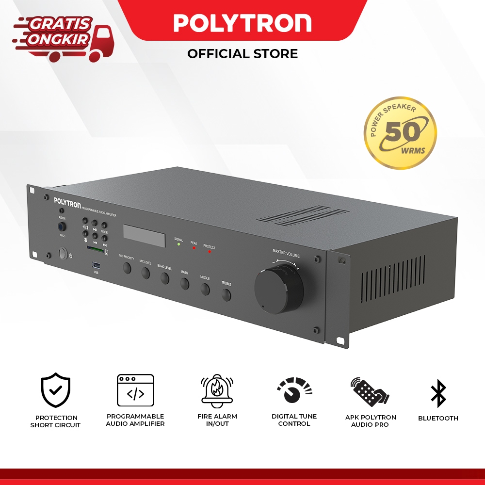 Jual Polytron Integrated Bel Otomatis Amplifier untuk Sekolah, Kantor, Pabrik, dengan ...
