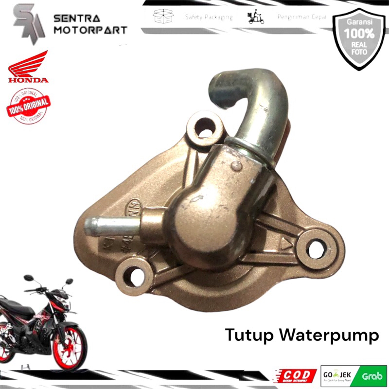 Jual Cover tutup pompa radiator waterpump waterpom sonic 150 supra gtr 150 cb 150 led original ...