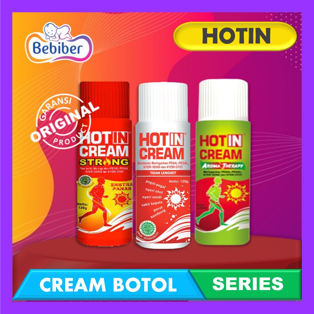 Jual Hotin Cream Botol isi 60ml & 120ml - Krim Gosok nyeri sendi, Pegal ...