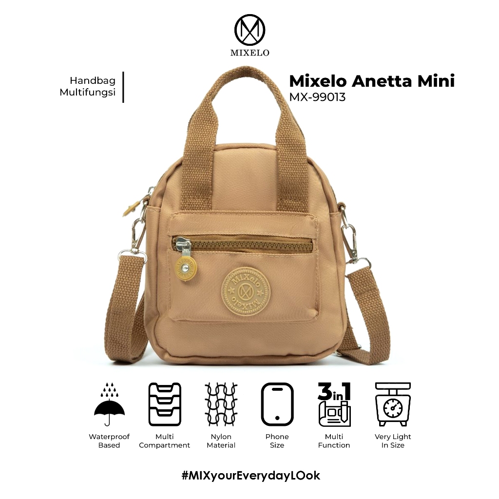 Jual [Beli Lokal] Tas selempang nylon wanita by Mixelo unisex muat ...