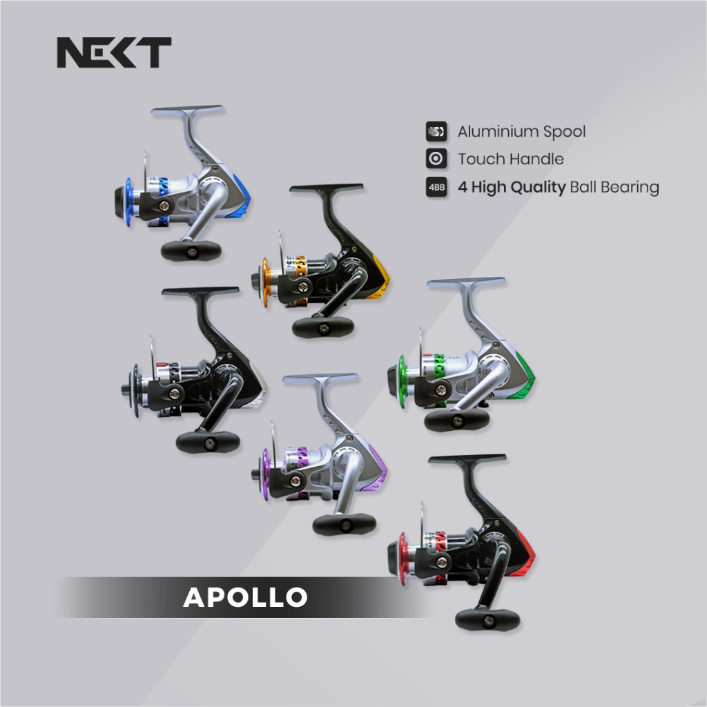 Jual Reel Next Apollo Aluminium Spool 4 Ball Bearing | Shopee Indonesia
