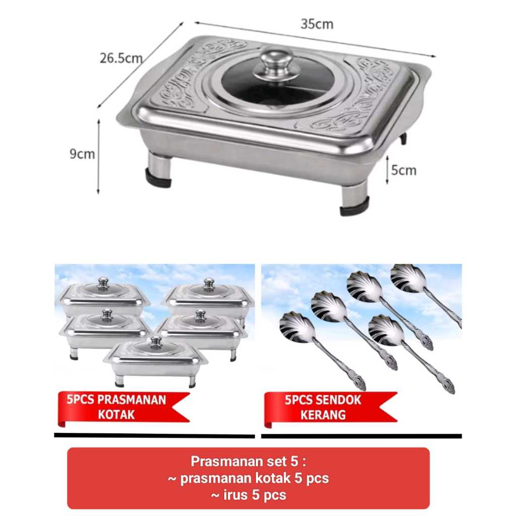Jual PRASMANAN SET ISI 5/ PRASMANAN FULL SET/ PRASMANAN KOTAK DAN BULAT ...