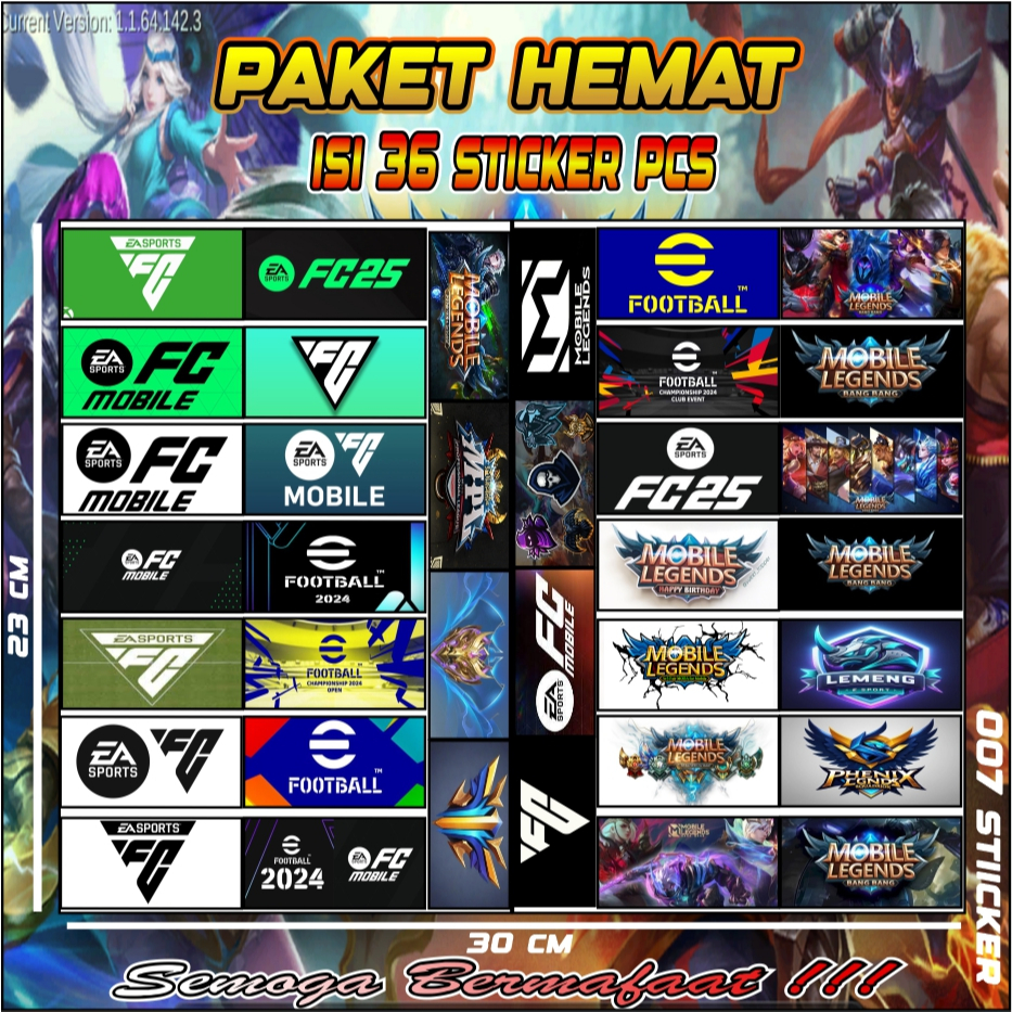 Jual 007 Stiker Sticker Setiker kata-kata viral 36 stikers desain logo ...