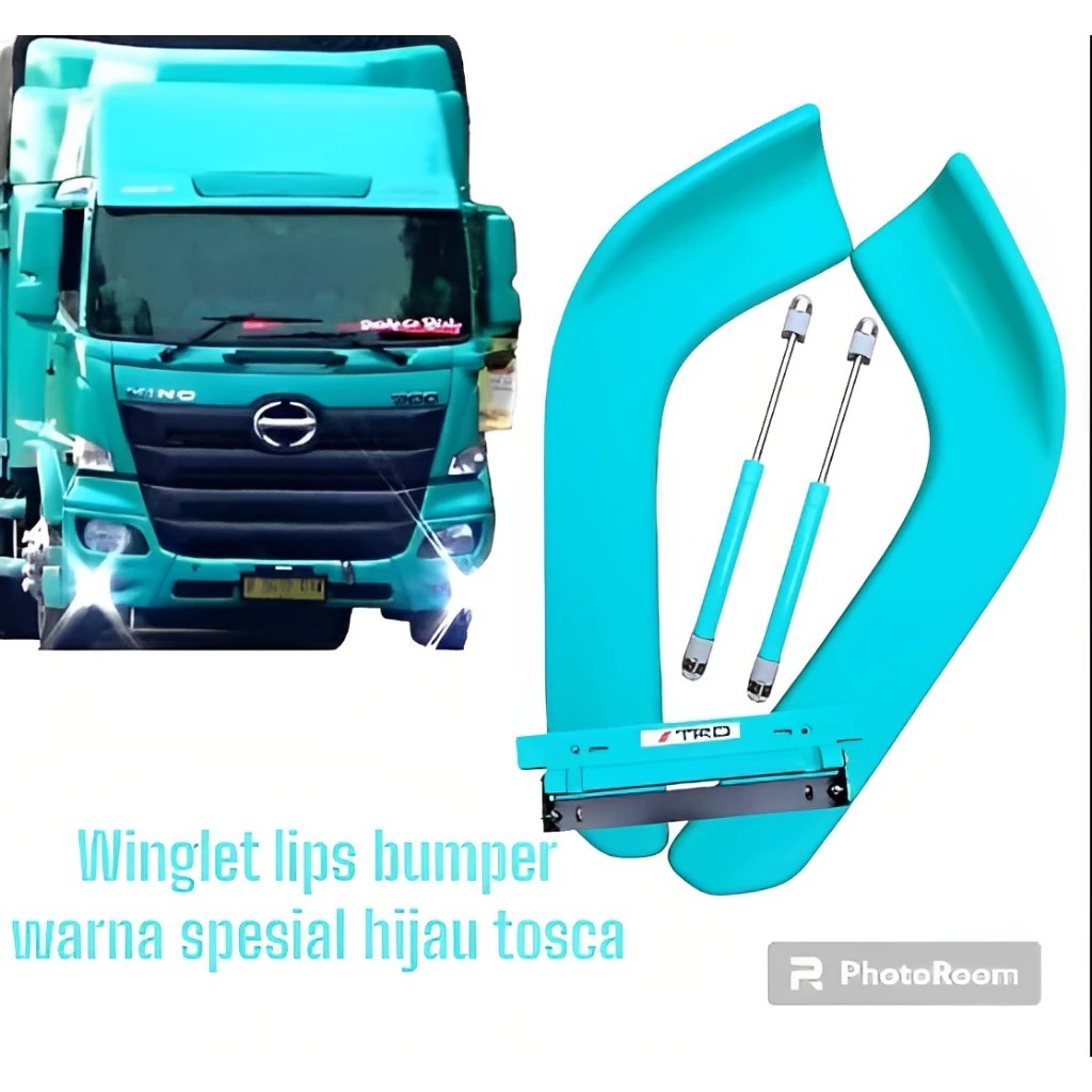 Jual Winglet Lips Bumper Warna Spesial Hijau Tosca variasi winglet ...