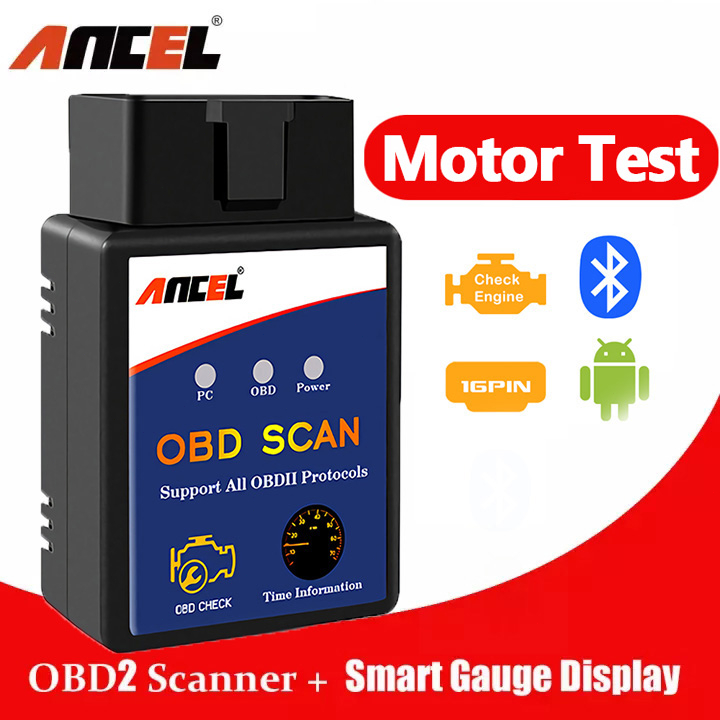 Jual Ancel ELM327 OBD2 Mini ELM327 Bluetooth V1.5 Otomotif Scanner Code ...