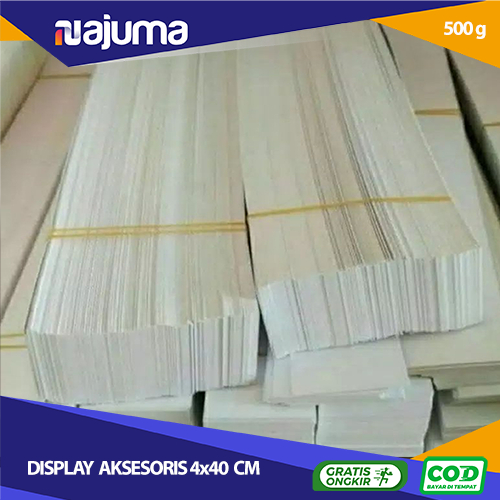Jual Kar Panjang 4x40 cm / Kertas Label / Karton Untuk Display ...