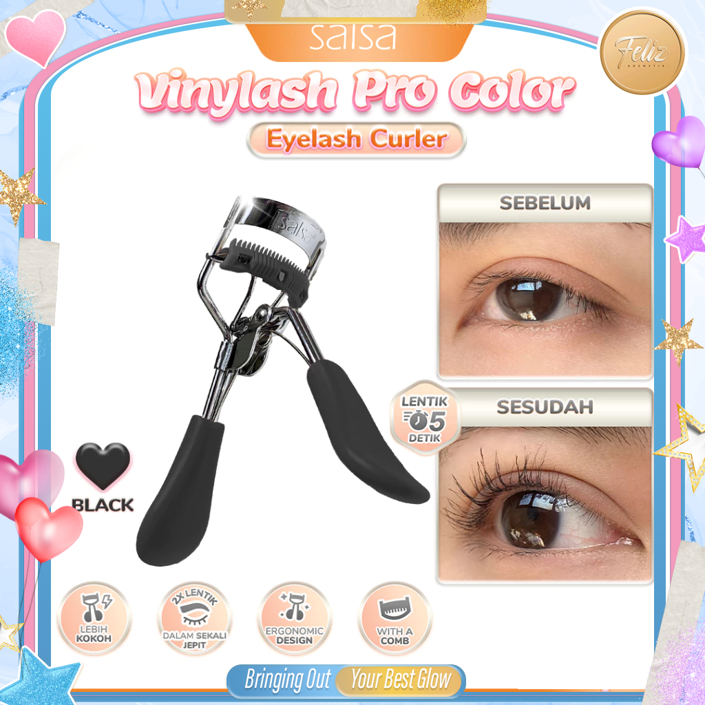 Jual * FELIZ * SALSA Vinylash Pro Eyelash Curler (KOTAK) | Shopee Indonesia