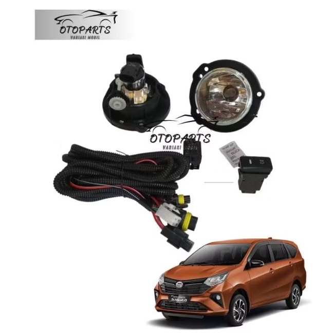 Jual FOG LAMP/FOGLAMP LAMPU KABUT UNTUK MOBIL SIGRA SATU SET KOMPLIT ...