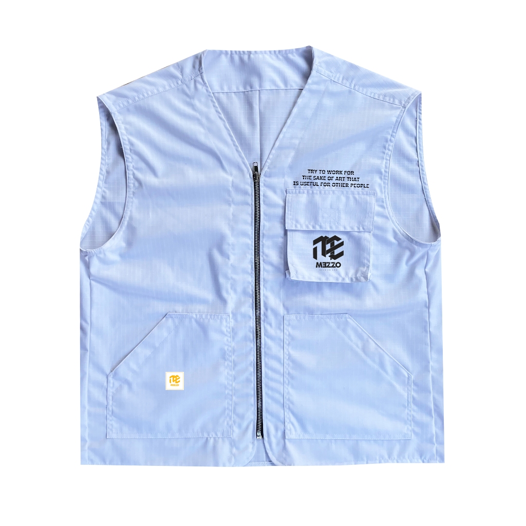 Jual MEZZO RISE IN ART Vest Putih "Vincitore" Rompi Unisex | Shopee ...