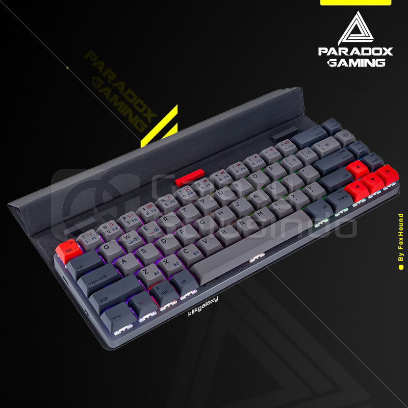 Jual PARADOX GAMING GHOST ZX68 GSA Black Grey Hotswap RGB Bluetooth ...