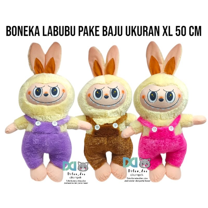 Jual Boneka Labubu pake baju jojon Ukuran XL 50 CM | Shopee Indonesia