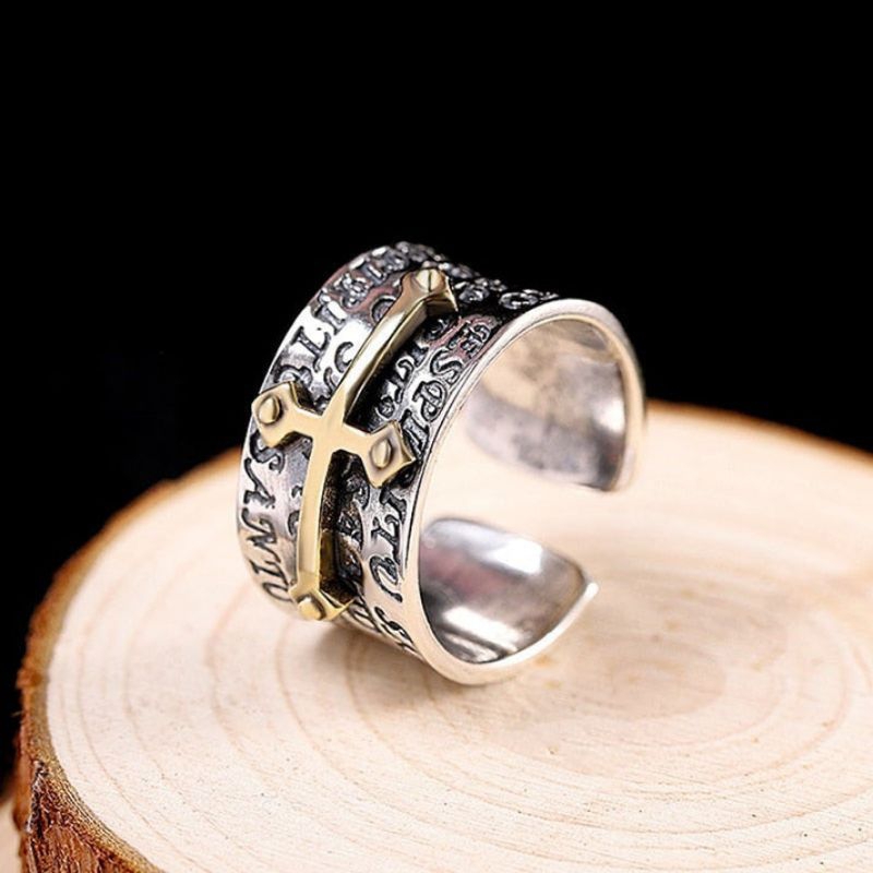 Jual Cincin Etnik Desain Salib Kristus Maria / Cross of Christ Mary ...