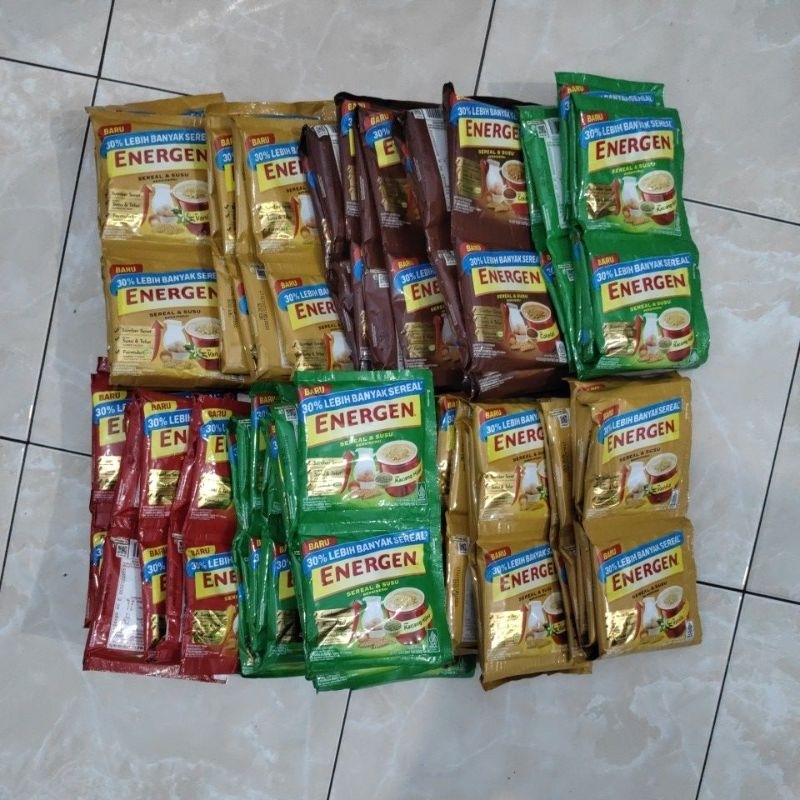 Jual Energen Varian rasa vanila, coklat, kacang hijau, jahe isi 10pcs ...