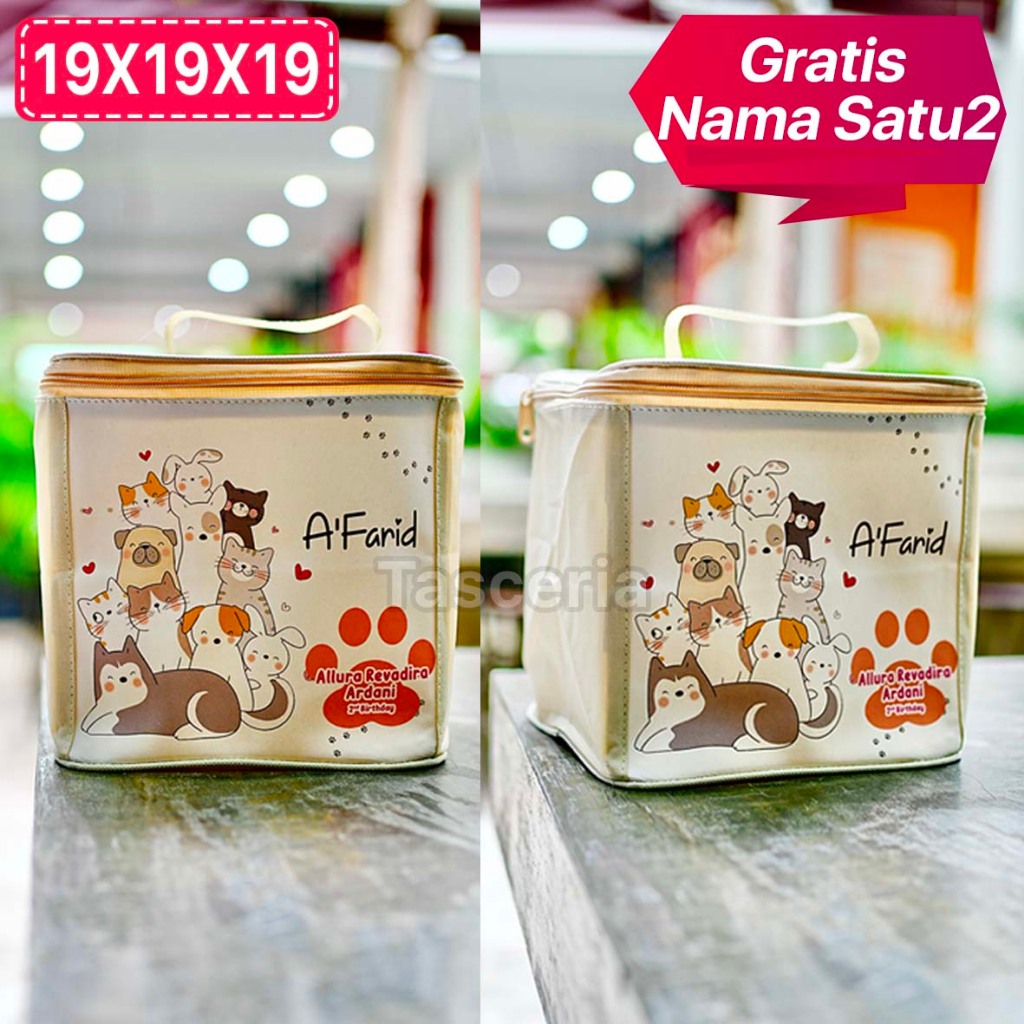 Jual Cuby Bag Tas Ulang Tahun Anak Premium Tas Kubus Ultah Gambar ...