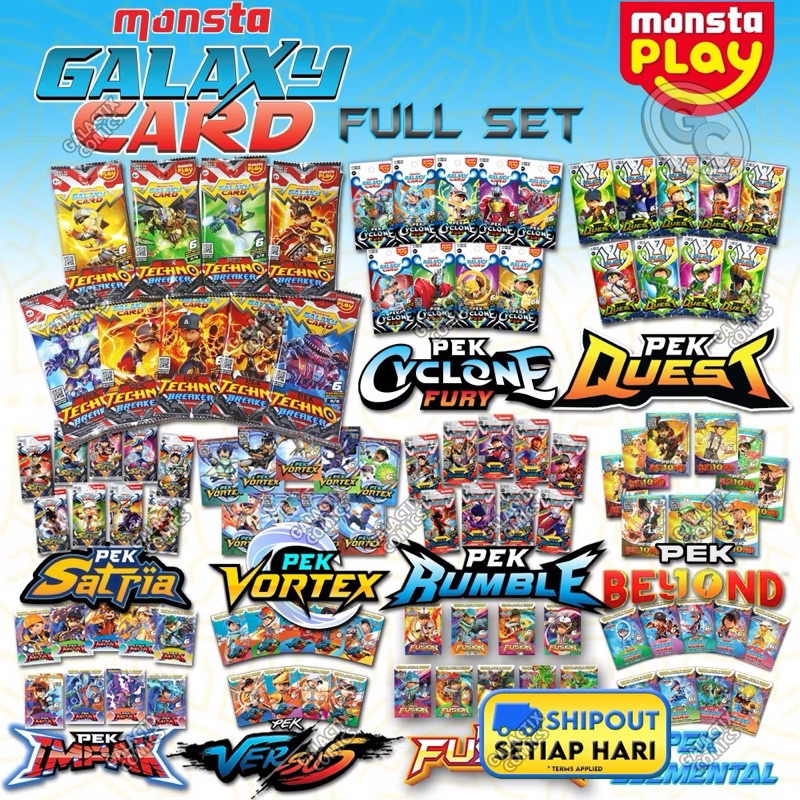 Jual READY STOCKBoBoiBoy Galaxy Card Kad Pek Cyclone Fury Quest Satria ...