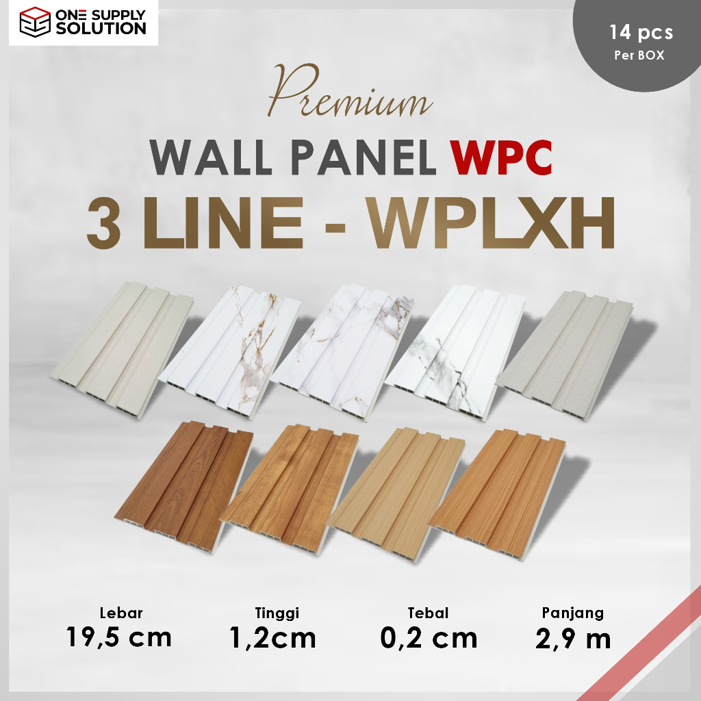 Jual WALL PANEL PVC AESTHETIC DECORASI RUMAH / DINDING WOOD WPC WPLXH 2,9 Meter 3 SLIDE/ HIAS ...