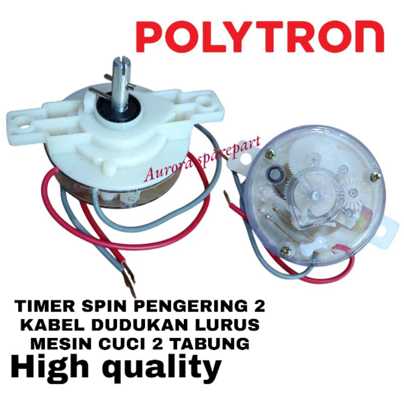 Jual Timer spin pengering 2 kabel dudukan lurus mesin cuci Polytron 2 ...