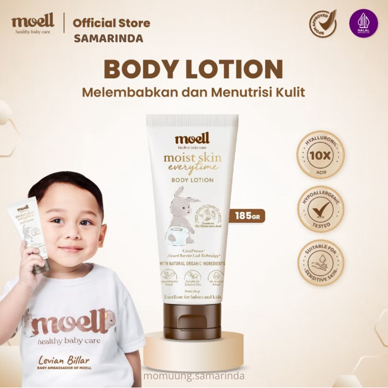 Jual MOELL Body Lotion Bayi / moell Moist Skin Everytime 185 gr ...