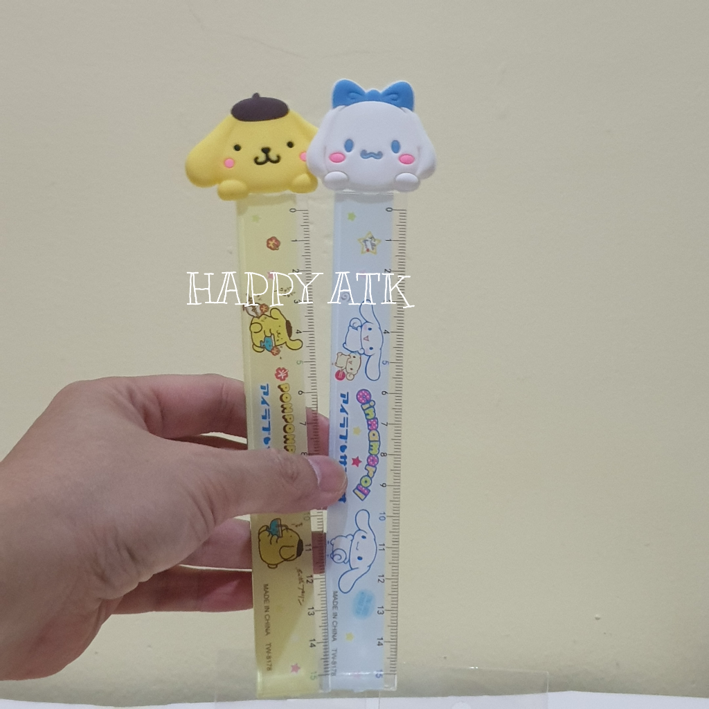 Jual PENGGARIS 15cm / GARISAN / RULER KEPALA SANRIO CINNAMONROL ...