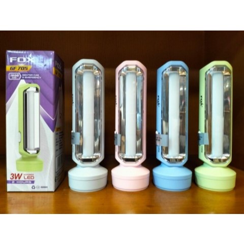 Jual Emergency + SENTER FOX GF 705 Lampu Charge Neon Isi Ulang Darurat ...