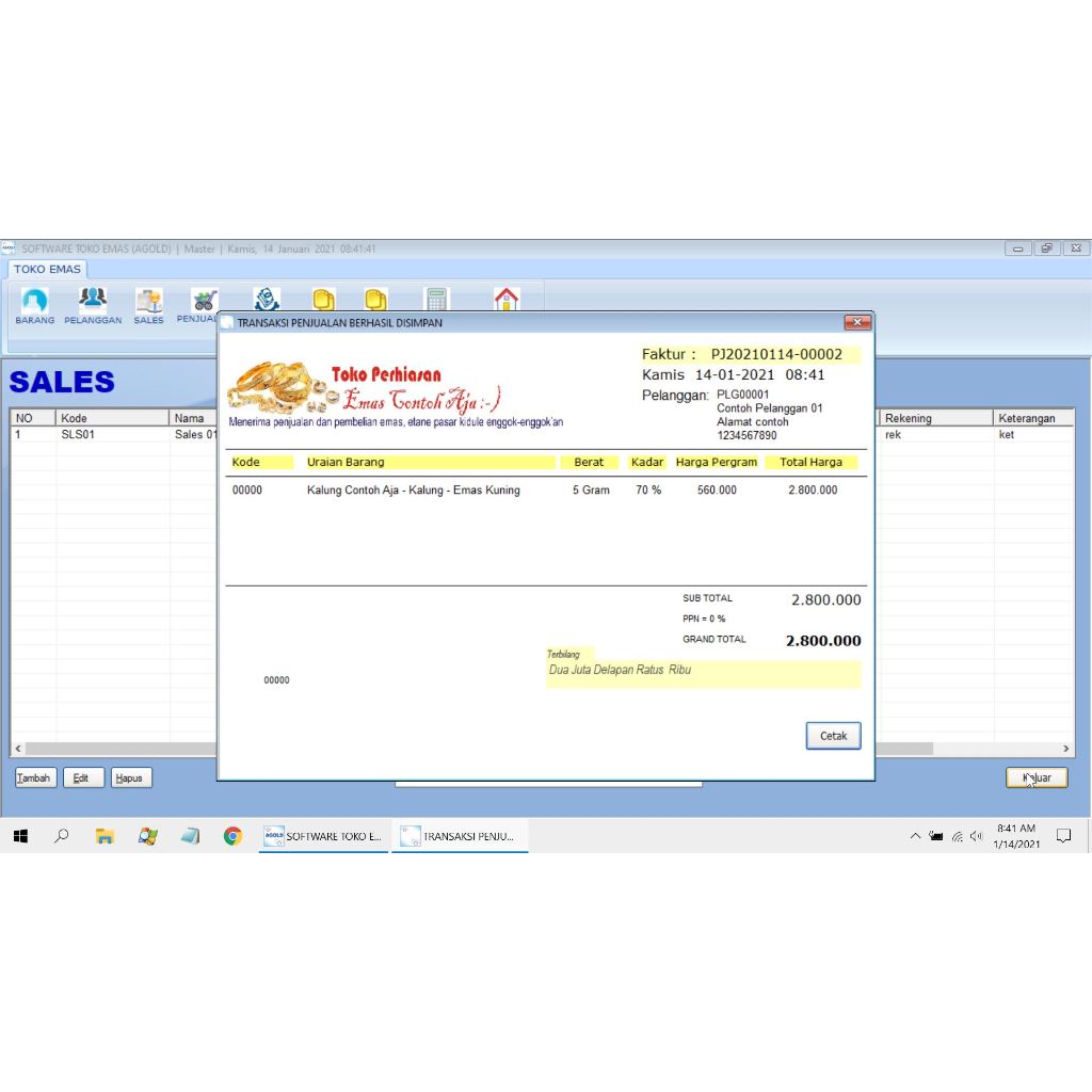 Jual Software Toko Emas (AGOLD) | Shopee Indonesia