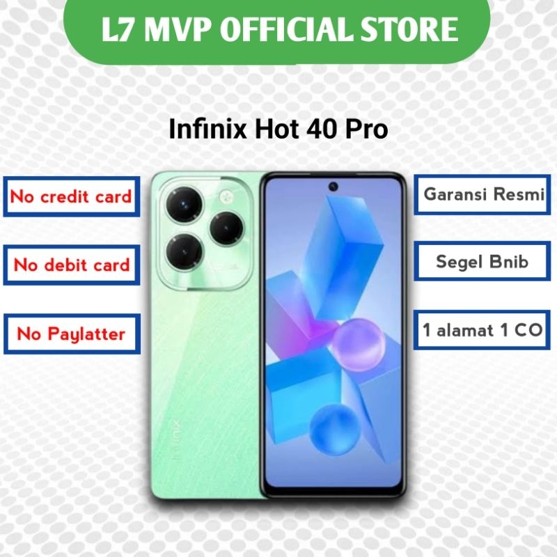 Jual Infinix Hot 40 Pro 8/256gb L7 MVP Garansi Resmi | Shopee Indonesia