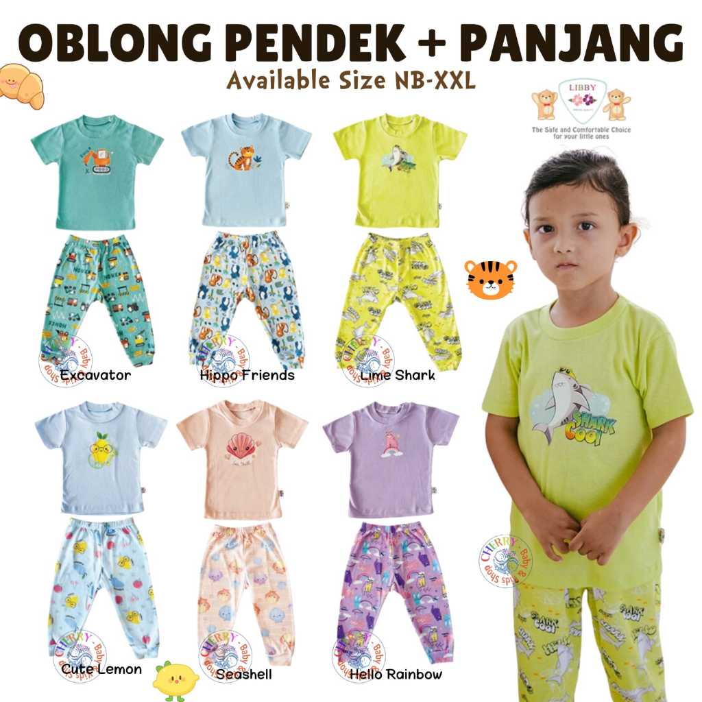 Jual Libby Setelan Oblong TIPIS NB-XXL Setelan Pendek Panjang Giggles ... Jual Libby Setelan Oblong TIPIS NB-XXL Setelan Pendek Panjang Giggles ...